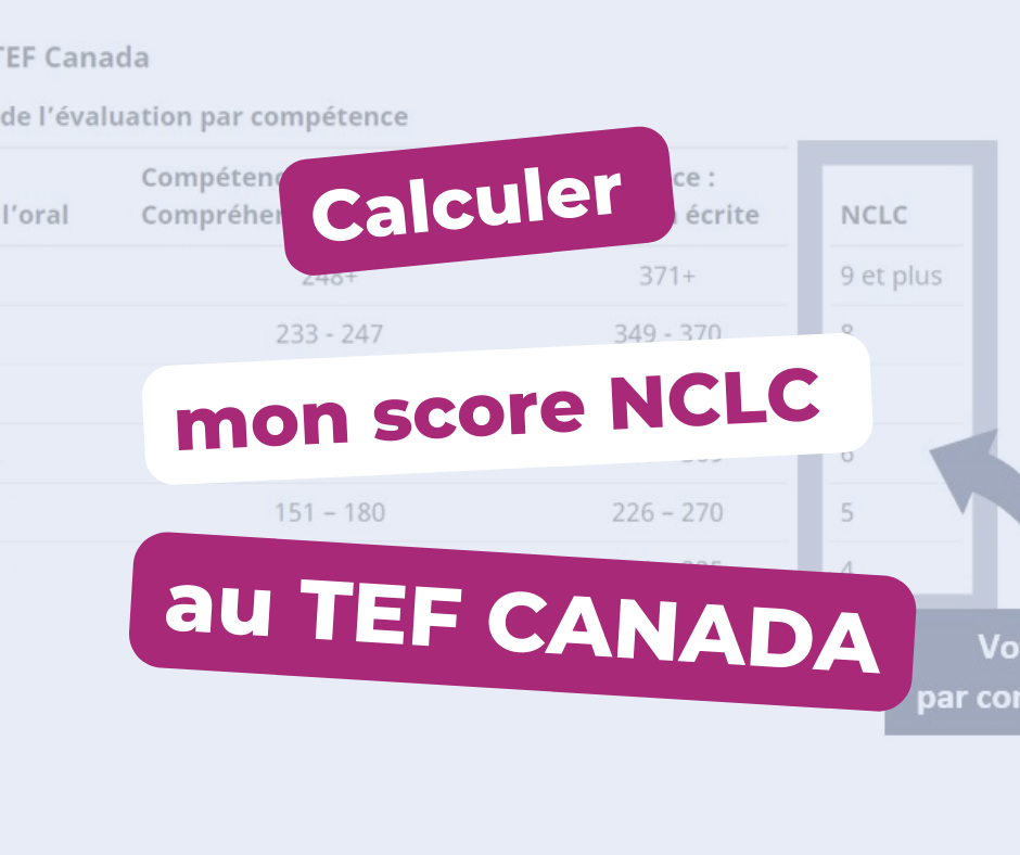 Calculateur score NCLF (TEF CANADA) - Académie TEF & Français - ATF ...